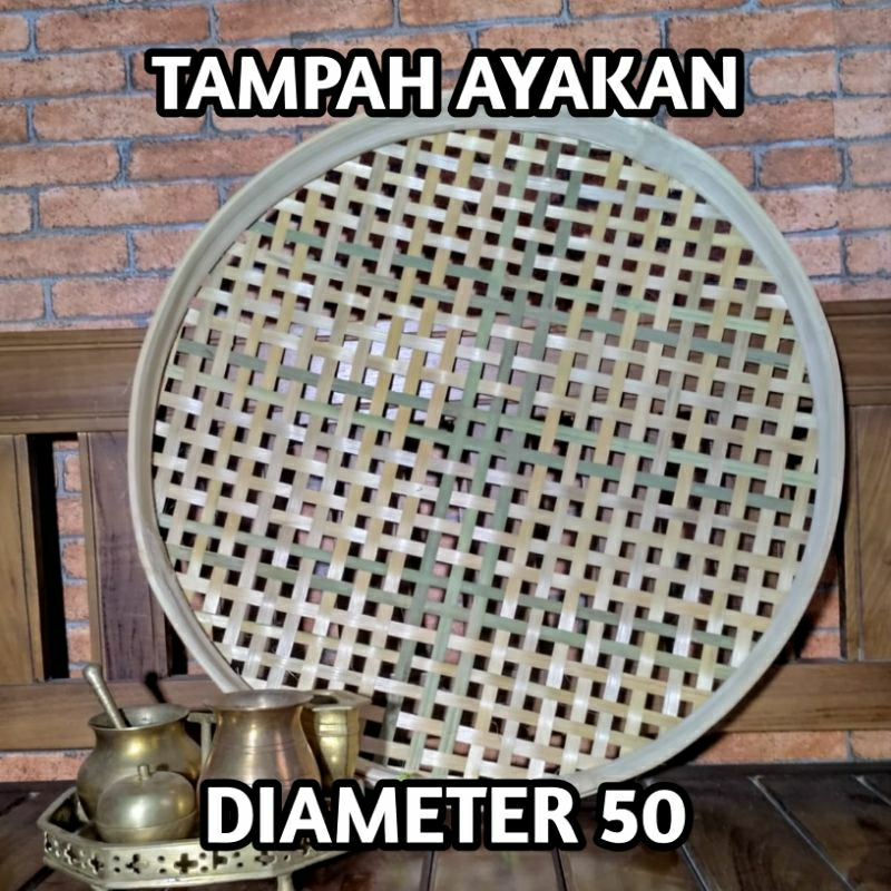 Jual tampah bolong/ayakan bambu/tampah ayakan D-50 cm Brkh | Shopee ...