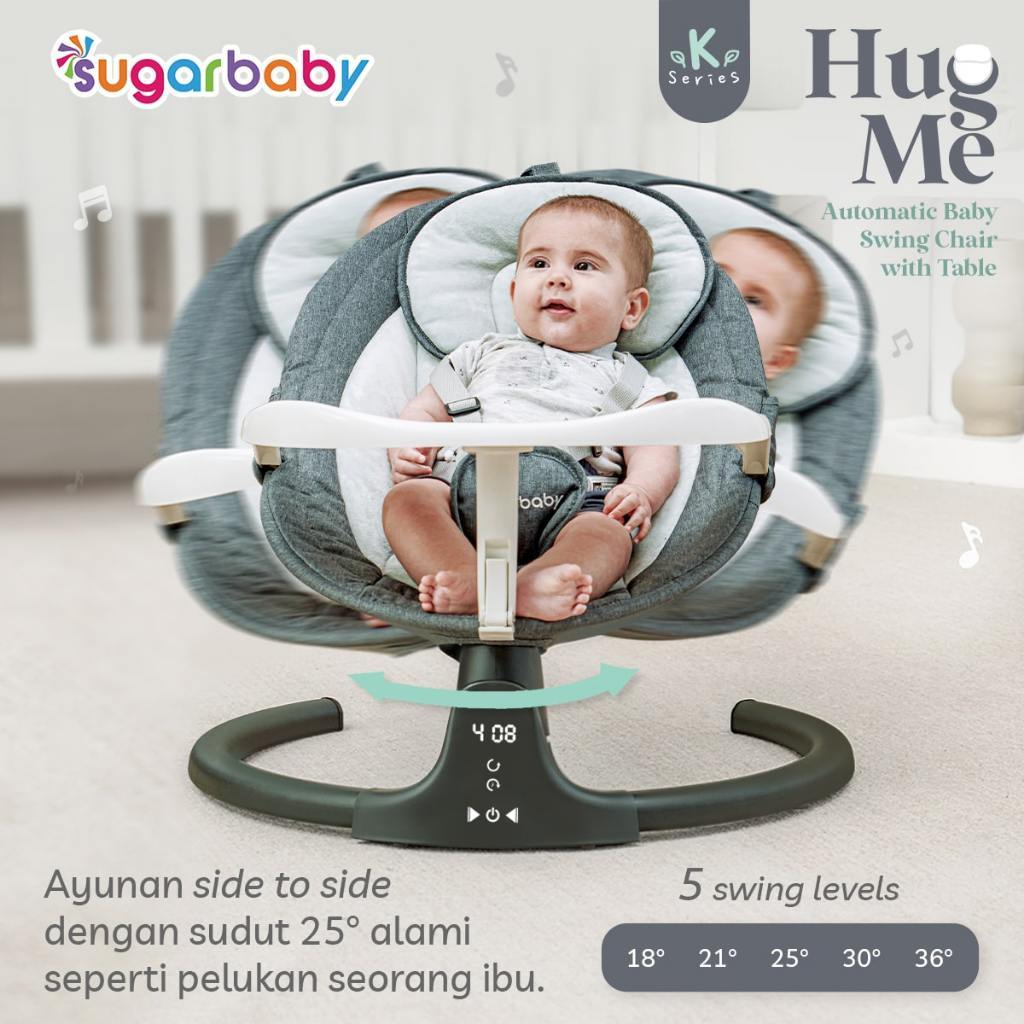 Jual Sugarbaby HUG ME K-SERIES Automatic Baby Swing Chair With Table ...