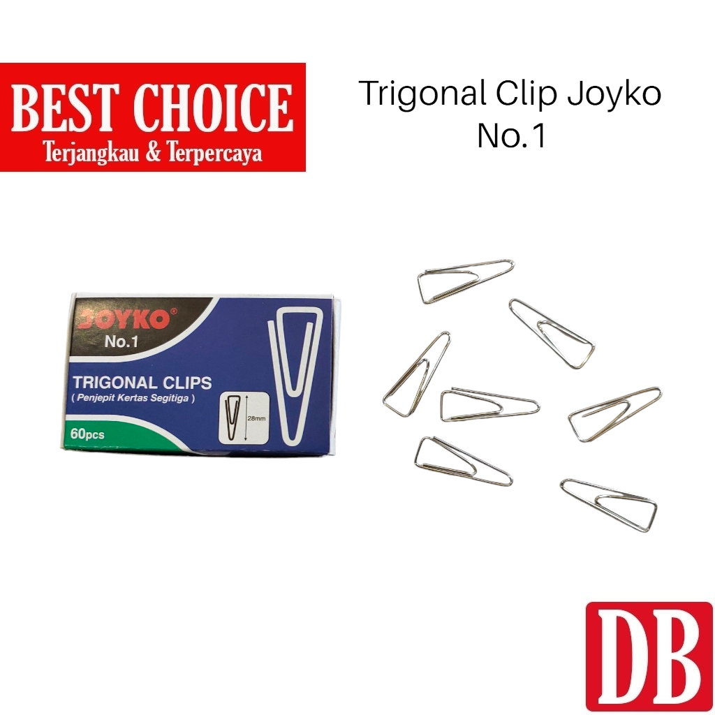 Jual Paper Clip / Trigonal Klip Kertas Kecil no. 1 Joyko (1pak ...