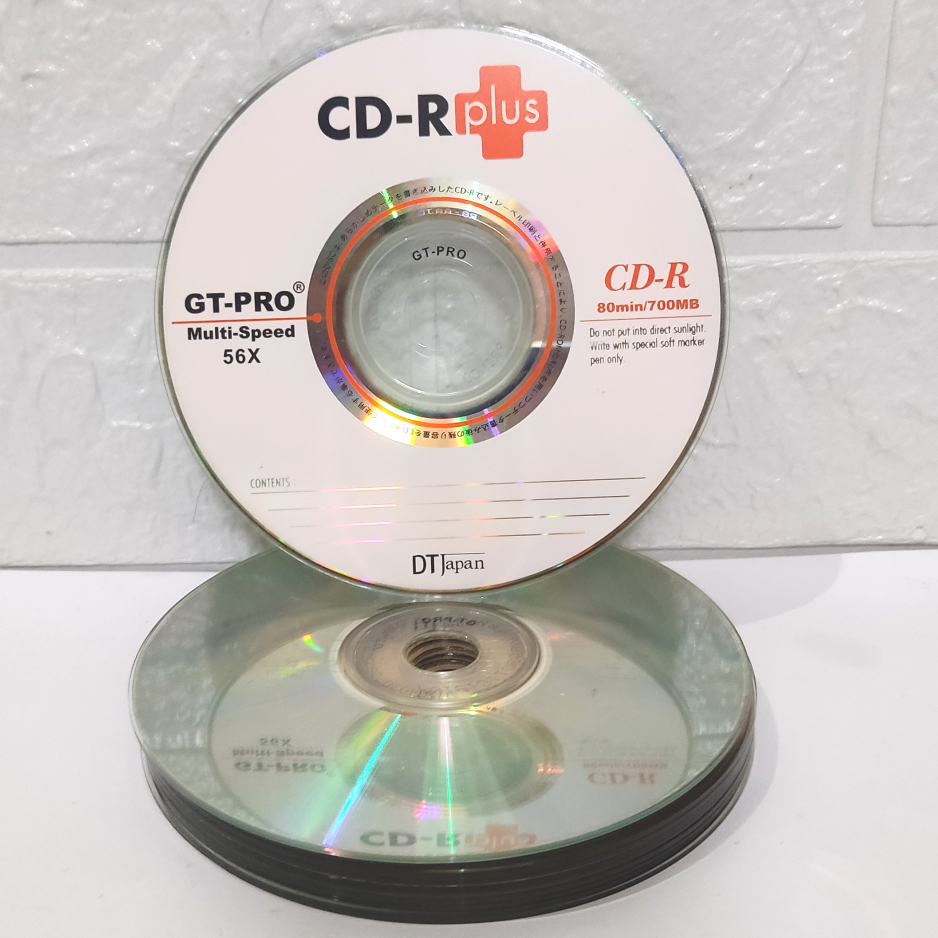 Jual Kaset CD-R Plus GT Pro Multi Speed 56X | Disc Kosong Blank CD CDR Bekas | CD-R 80min/700 MB ...
