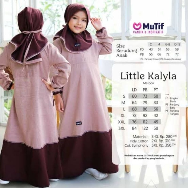 Jual MUTIF GAMIS ANAK LT KALYLA | Shopee Indonesia