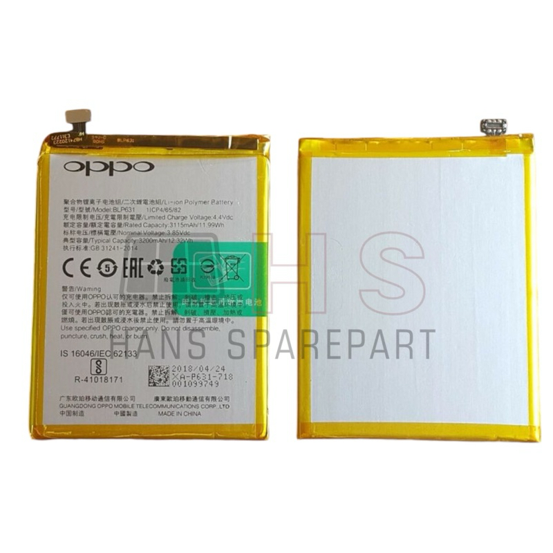 Jual BLP631 BATERAI OPPO F3 / OPPO A77 / OPPO F5 / OPPO F5 PLUS / OPPO ...
