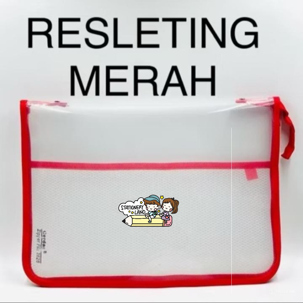 Jual ( StaLand / DAPAT 1 BUAH ) MAP ZIPPER RESLETING / Tas Dokumen ...