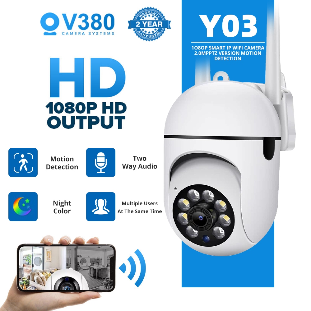 Jual V380 Y03 CCTV Indoor Wifi 1080P HD Smart IP Camera 360° Full View ...