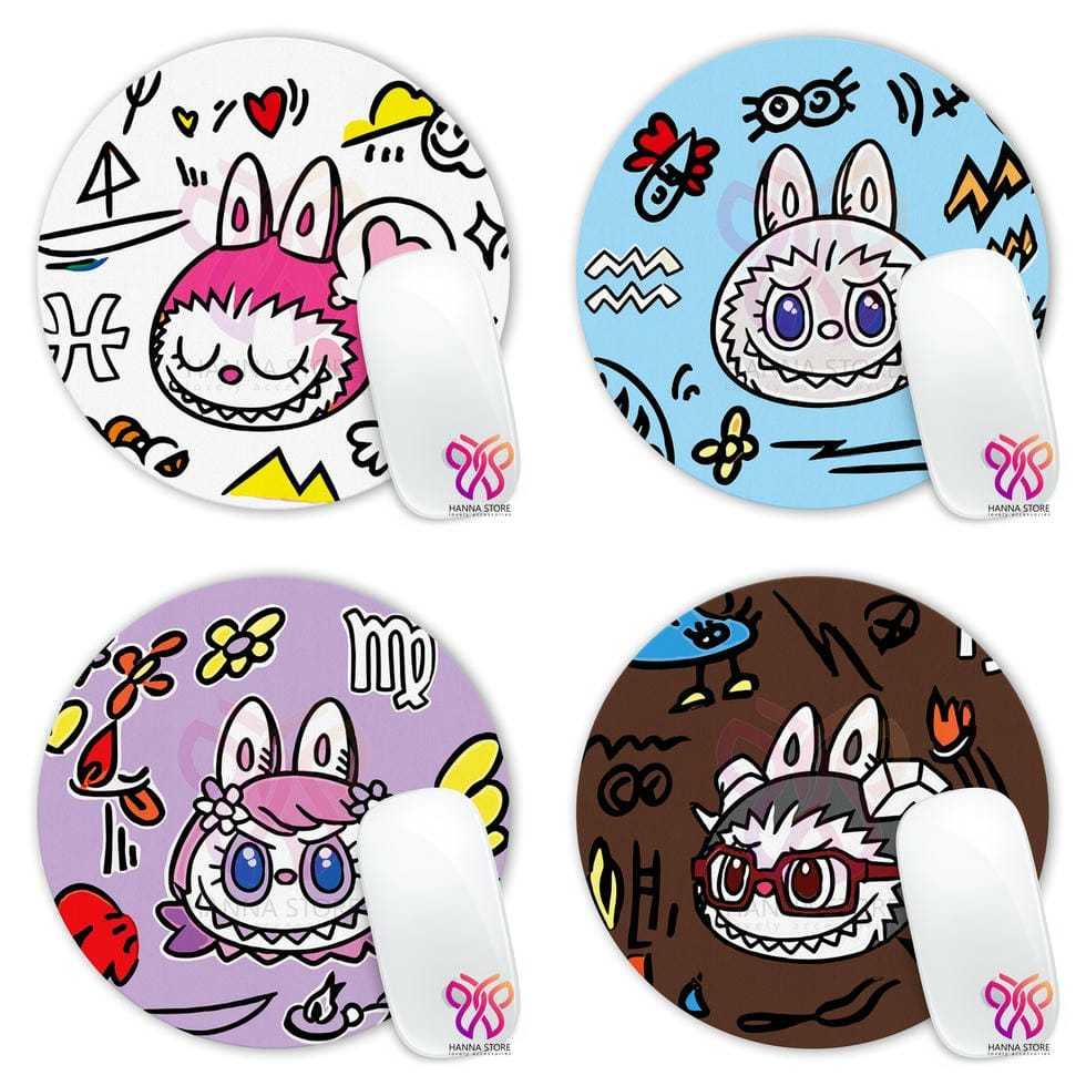 Jual Mousepad Bulat Alas Laptop PC Labubu THE MONSTERS | Shopee Indonesia