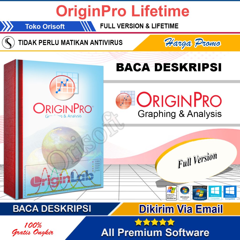 Jual Originlab Originpro 2025 Origin Pro 2025b Full Version Lifetime ...