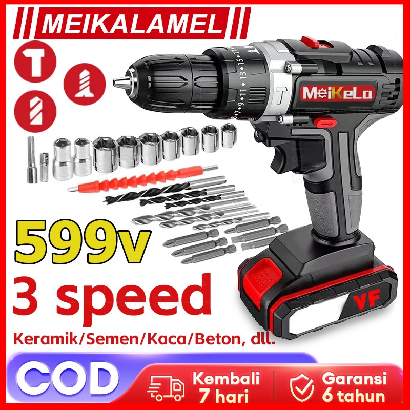 Jual (KUAT SUPER SPEED)Mesin Bor /Bor Baterai/Bor Drill Full Set/Bor Listrik Bor Tanpa kabel ...