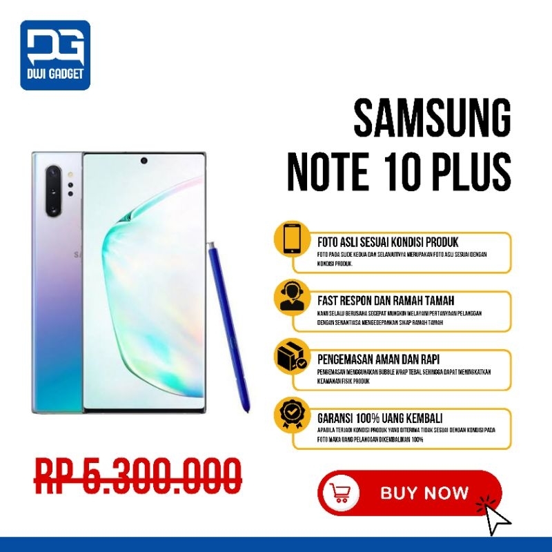 Jual Samsung Galaxy Note 10 Plus 12GB/256GB Mulus Sperti Baru (Sein) | Shopee Indonesia