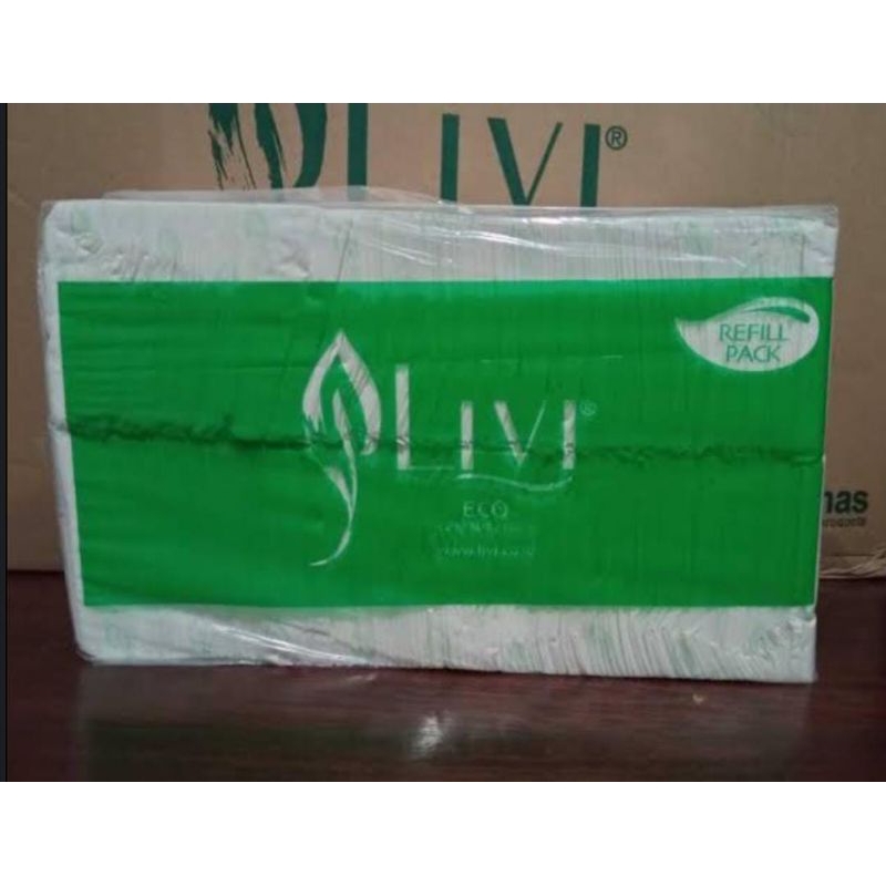 Jual Tissue Livi Pop up Eco Facial 1000 gram/ 1kg Tisu Livi Eco Pop up Refill | Shopee Indonesia