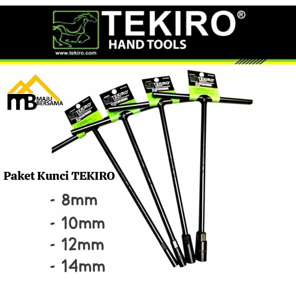 Jual TEKIRO KUNCI T HITAM ORIGINAL 8MM 10MM 12MM 14MM khuhsus 8 dan 10 ...