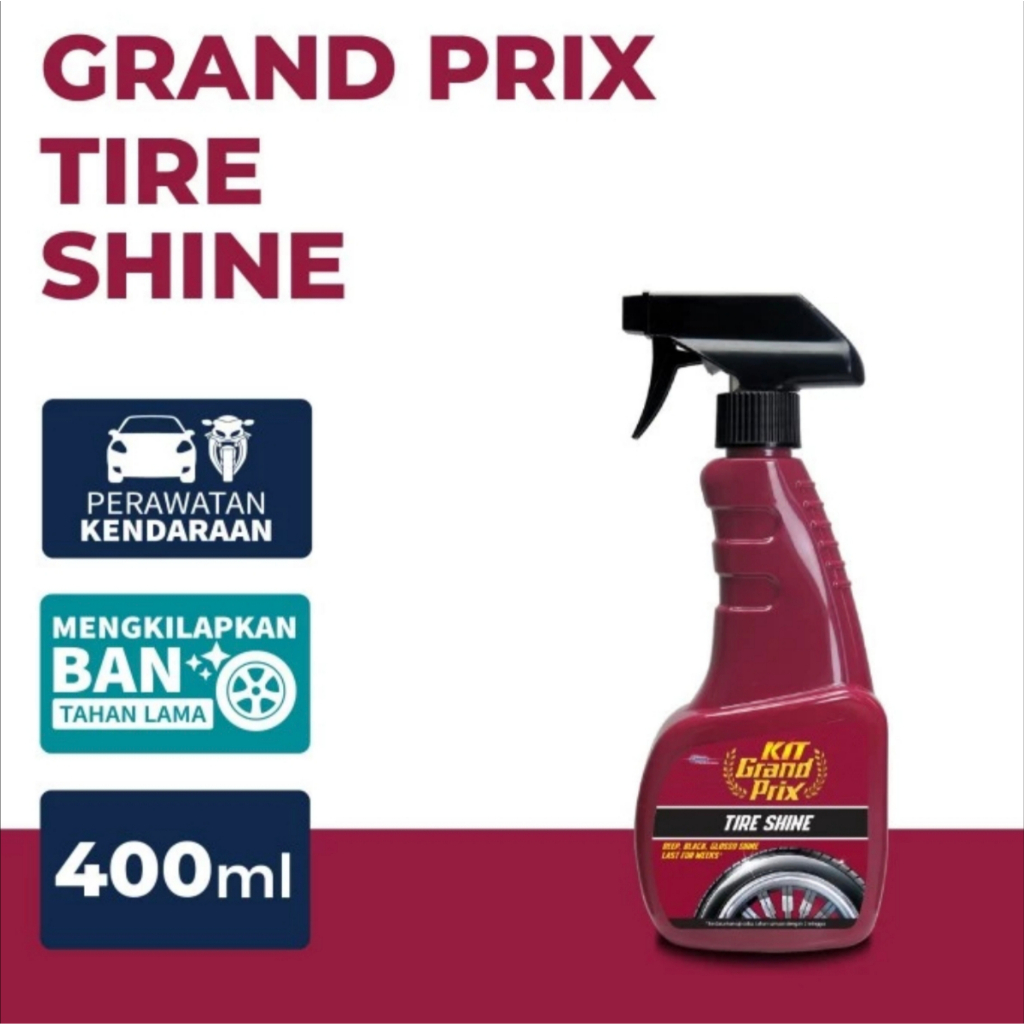 Jual Kit Grand Prix Tire Shine 400ml Semir Ban Mobil | Shopee Indonesia
