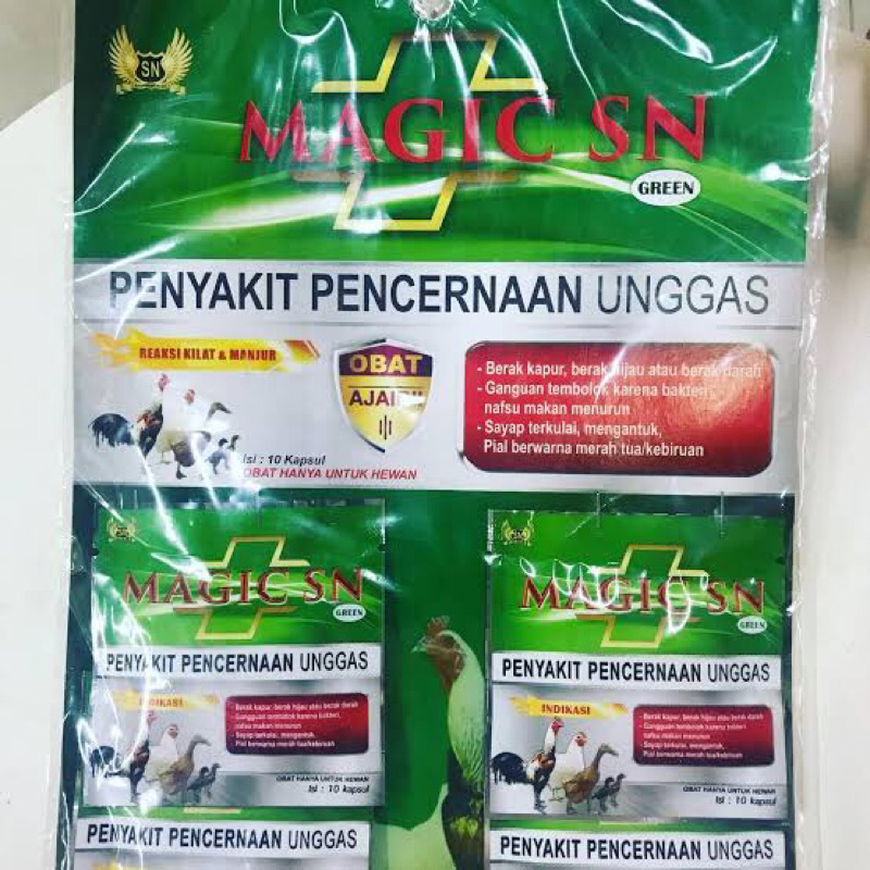 Jual Magic SN Green Magic SN Hijau Obat Pencernaan Unggas ternak ayam ...