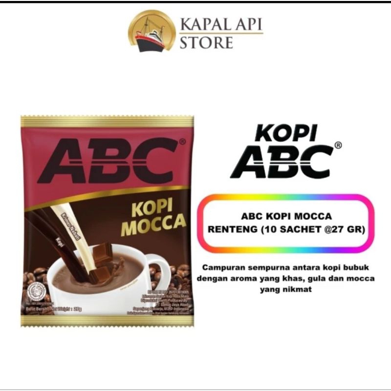 Jual 1 rcg kopi abc susu mocca 10 sachet | Shopee Indonesia