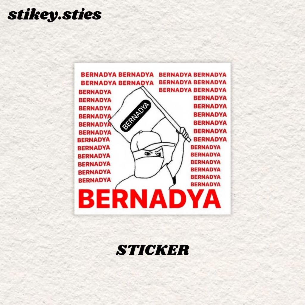 Jual STICKER BERNADYA PRIDE AESTHETIC BRAND ANTI AIR VINYL / STIKER ...