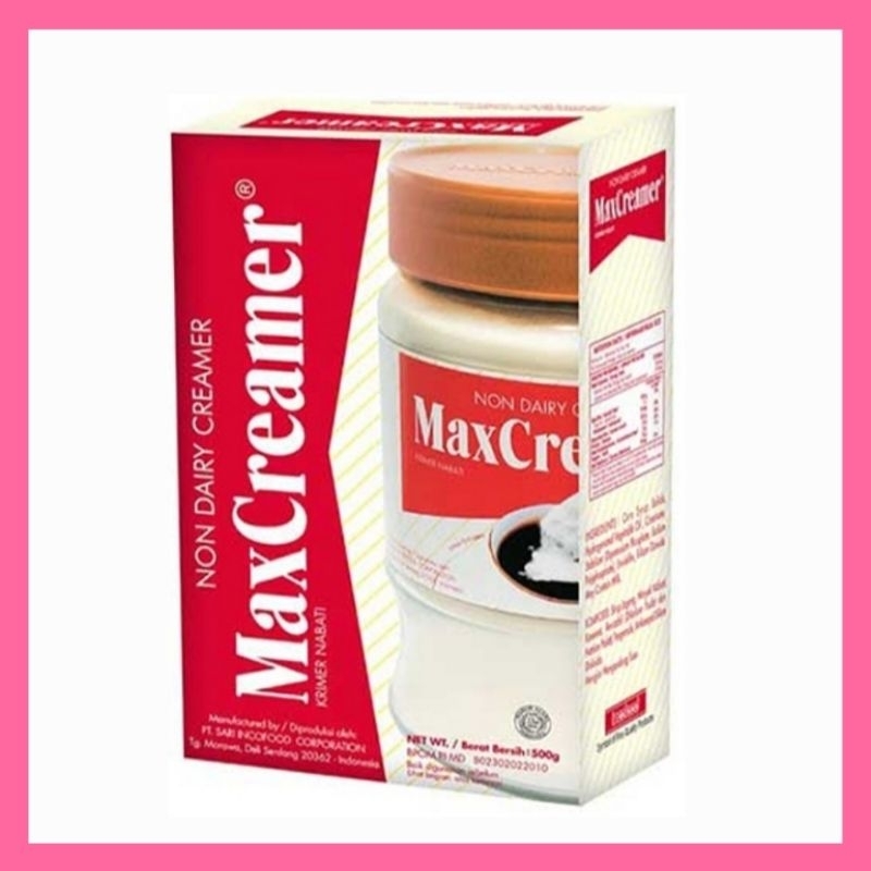 Jual max creamer non dairy creamer krimer nabati box 500g | Shopee ...