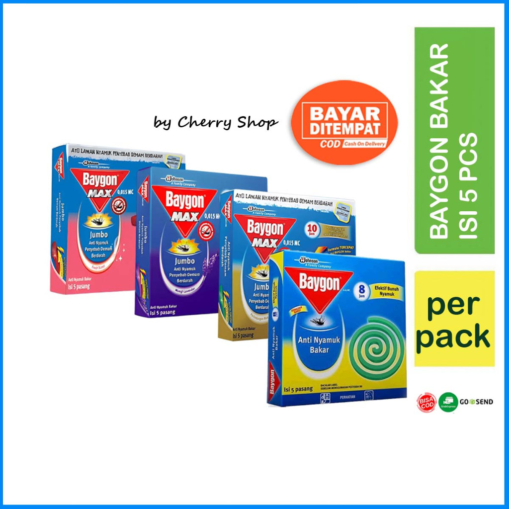 Jual [PER PACK] ORIGINAL Baygon Max Jumbo Anti Nyamuk Bakar isi 5 Pcs ...