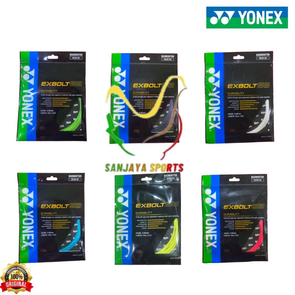 Jual SENAR STRING BADMINTON BULUTANGKIS YONEX EXBOLT 68 ORIGINAL ...