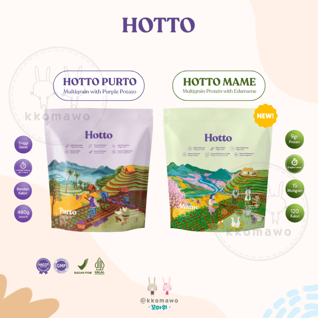 Jual Hotto Purto Multigrain with Purple Potato | Shopee Indonesia