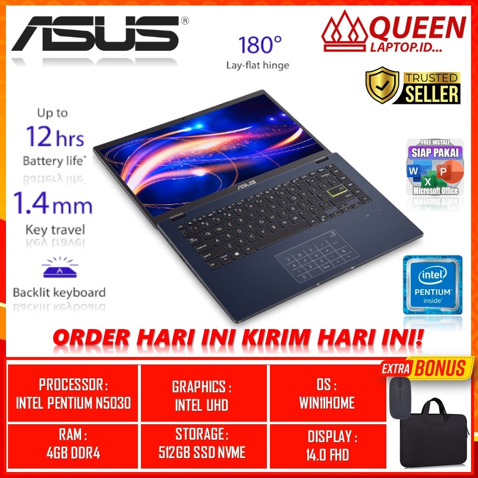 Jual LAPTOP ASUS VIVOBOOK 14 L410MA INTEL PENTIUM SILVER N5030 RAM 4GB ...