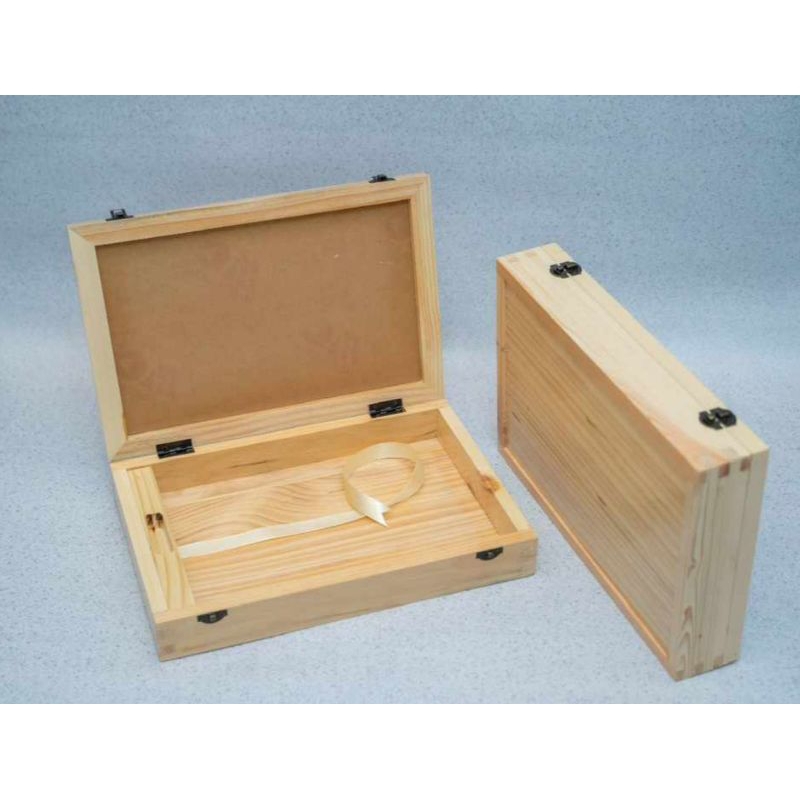 Jual Box kayu acrilik 4r ukuran 17x24 cm | Shopee Indonesia