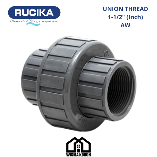 Jual RUCIKA WATERMUR MUR DRAT / UNION THREAD PVC 1-1/2" (Inch) AW ...