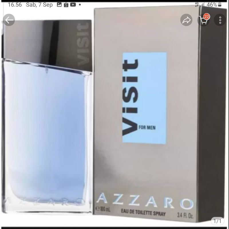 Jual parfum Visit By AZ men 100ml (original reject no box eropa) | Shopee Indonesia