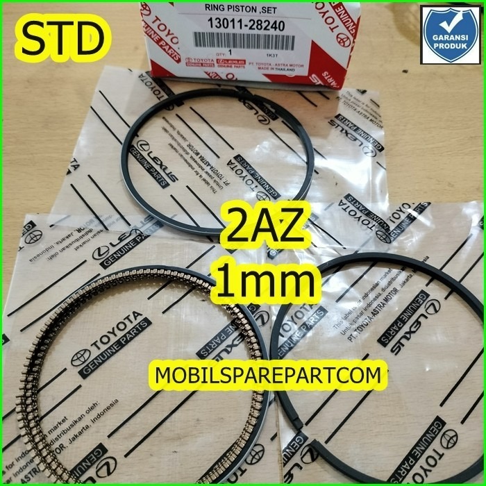 Jual RING PISTON SEHER TOYOTA CAMRY ALPHARD VELLFIRE HARRIER 2AZ TIPIS 1MM STD STANDAR | Shopee ...