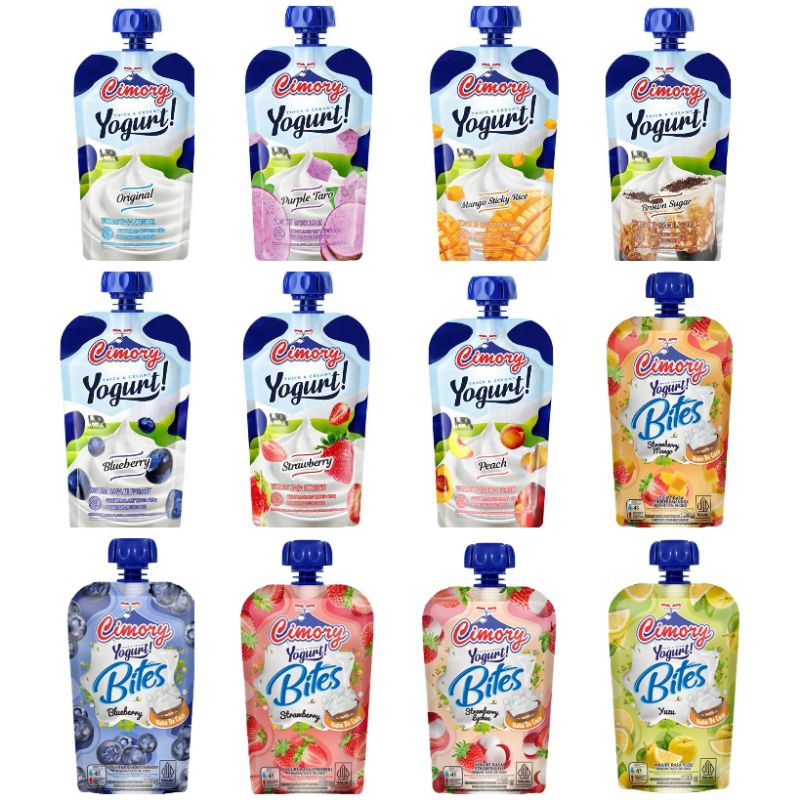 Jual (instant saja) Cimory Yogurt Squeeze 12 rasa baru bites original ...