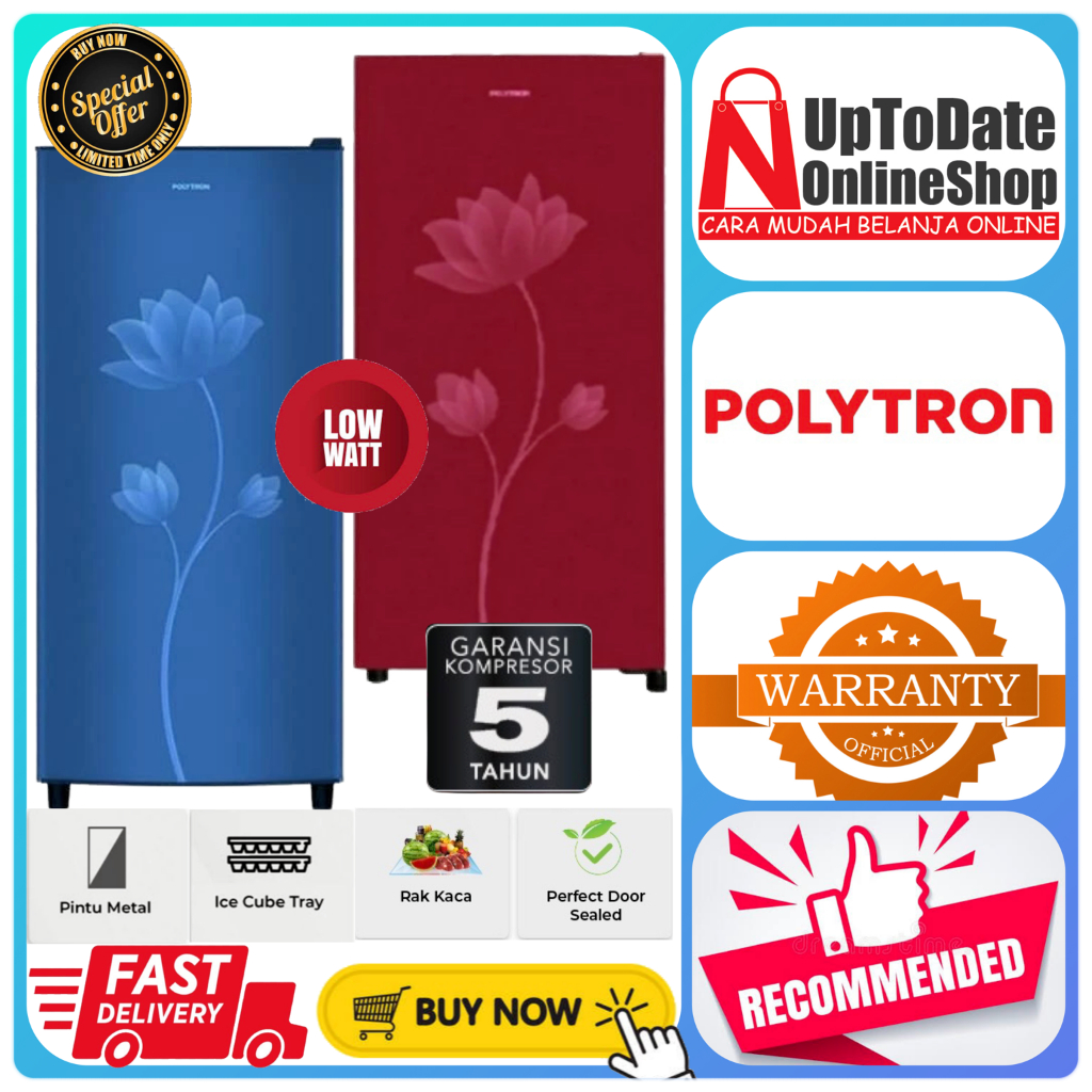 Jual KULKAS POLYTRON PRB-179 PRB179 PRB 179 1 PINTU DIRECT COOLING ...