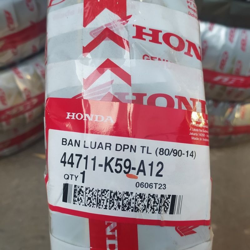 Jual AHM 80/90-14 K59 Tubeless Ban Motor Matic Original Honda Federal | Shopee Indonesia