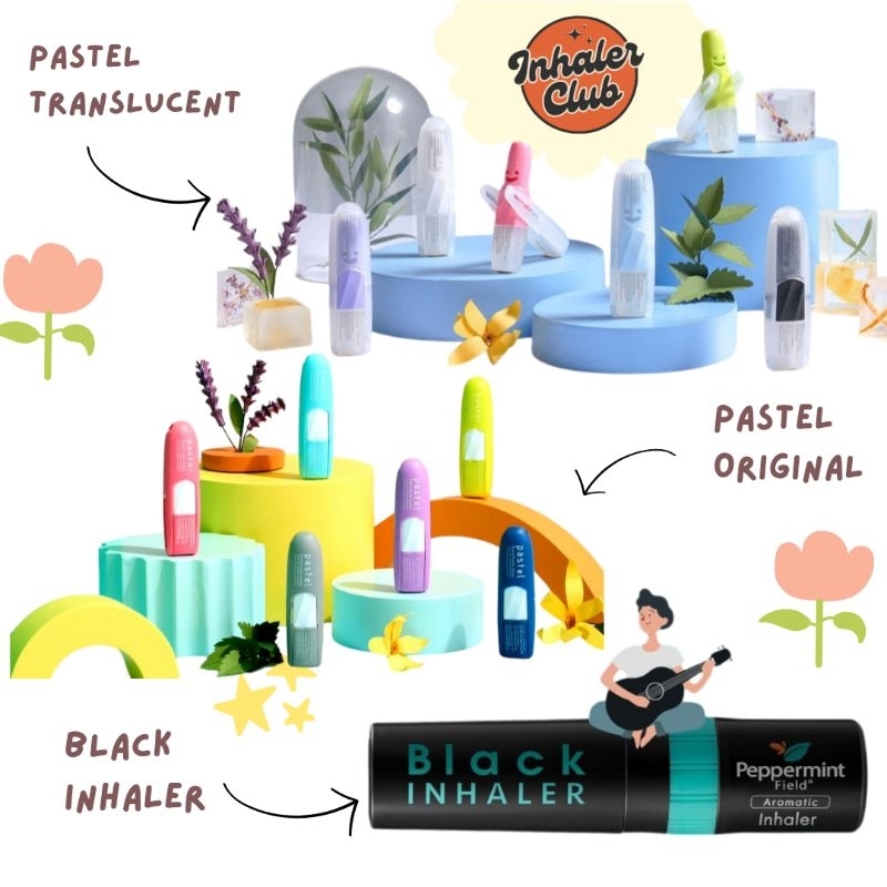 Jual Inhaler Black Peppermint Pastel Original Translucent Inhaler Ori ...