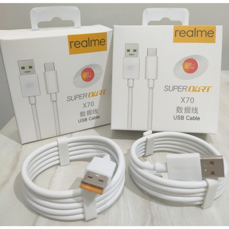 Jual KABEL DATA REALME MICRO USB DAN TYPE C SUPER VOOC | Shopee Indonesia