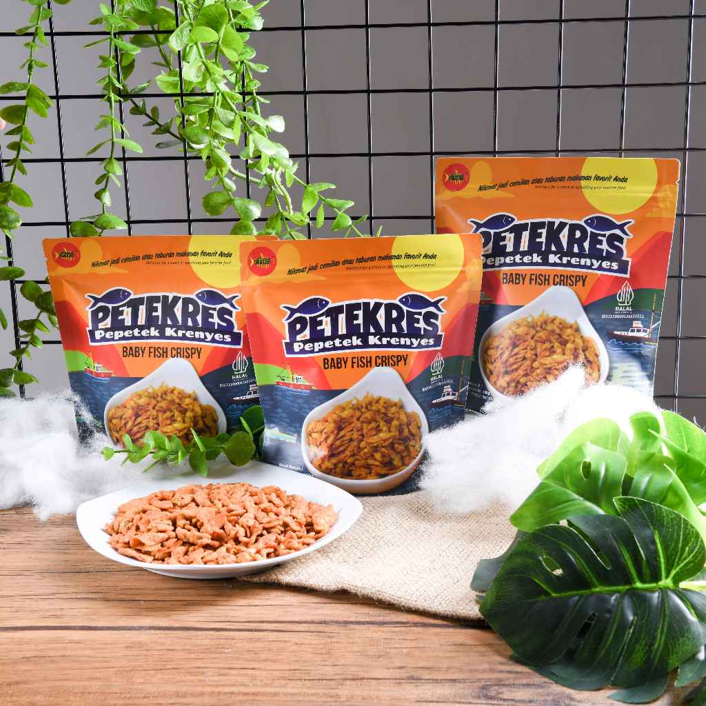 Jual Petekres Baby Fish Ikan Pepetek Rasa Original Snack Ikan Olahan ...