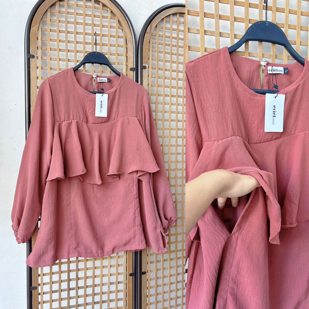 Jual CECIL - Atasan Blouse Crinkle Airflow Tunik Baju Menyusui ...
