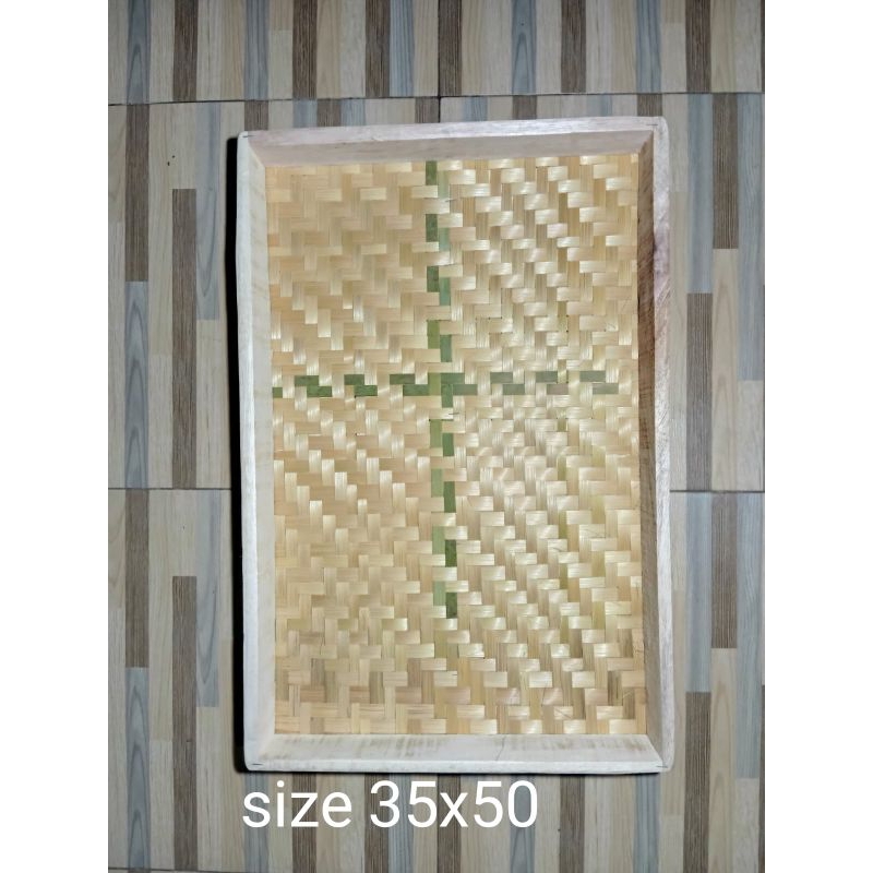 Jual tampah bambu/tampah tumpeng/nampan bambu/tempat tumpeng/tampah ...