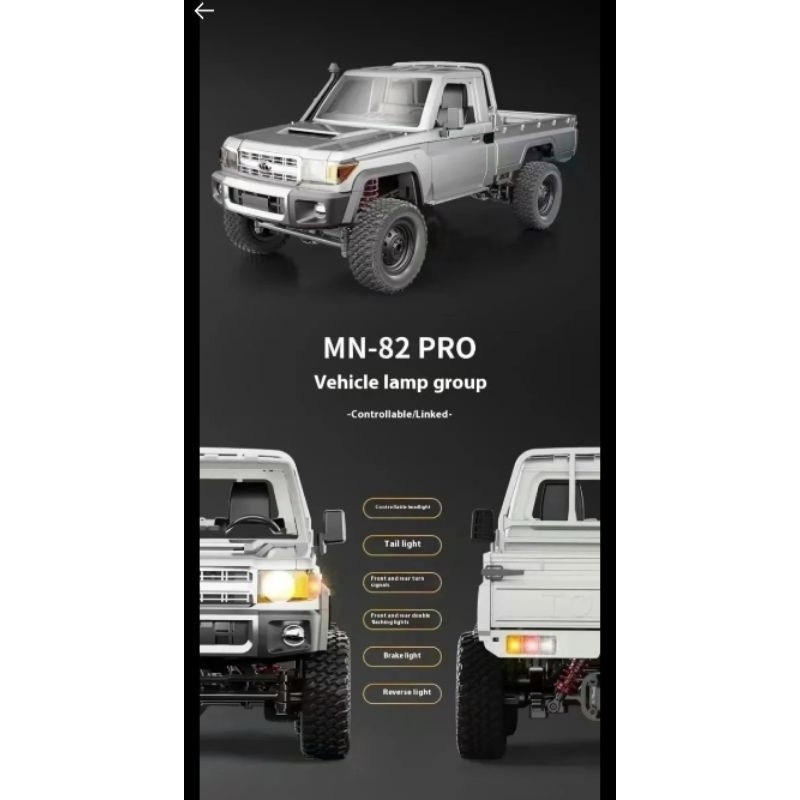 Jual RC 4WD ADVENTURE LAND CRUISER LC79 MN-82 PRO MN82 PRO SILVER 1/12 ...