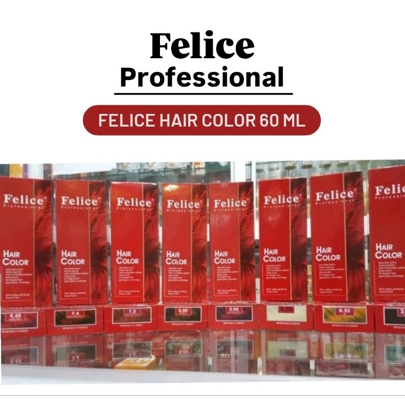 Jual Felice Professional Hair Color 60 ml Semir Rambut Original Part 1 ...