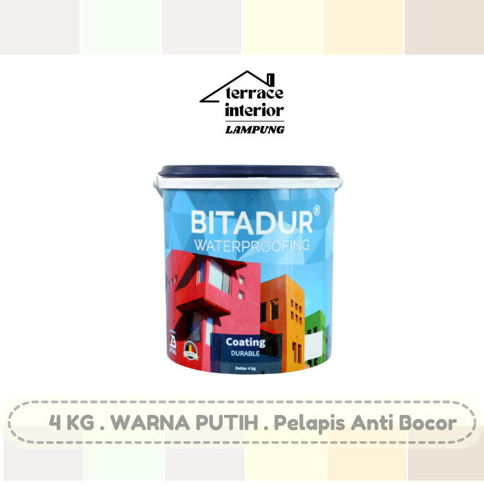 Jual Cat Pelapis Anti Bocor Bital Asia Bitadur Warna Putih 4 KG ...