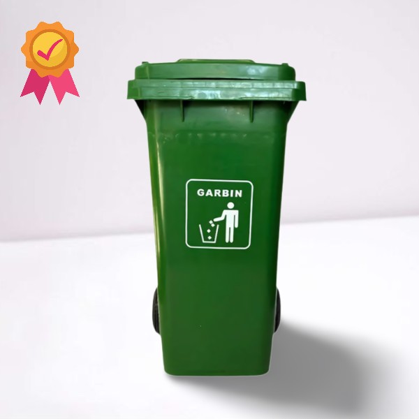 Jual Garbin Dust Bin 100 Liter Plastik HDPE Warna Tempat Sampah Dorong dengan Roda | Shopee ...
