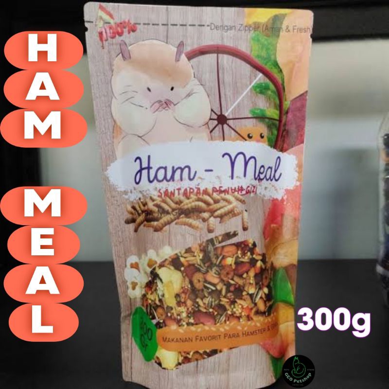 Jual Ham Meal Food 300gr X-tra Maggot Hamel Makanan Hamster & Gerbil ...