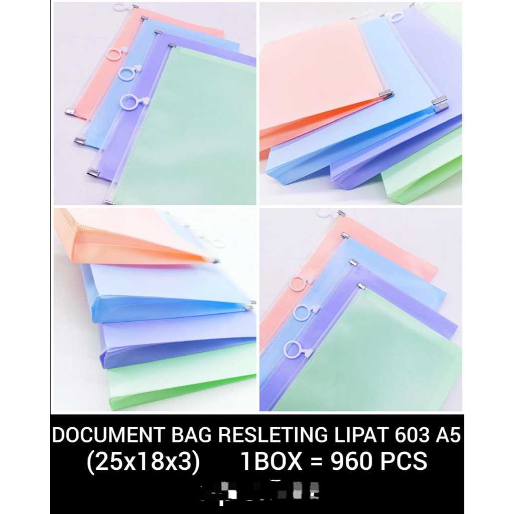 Jual map sleting zipper polo warna pastel vanco kode 601 ( B4) / 602 ...