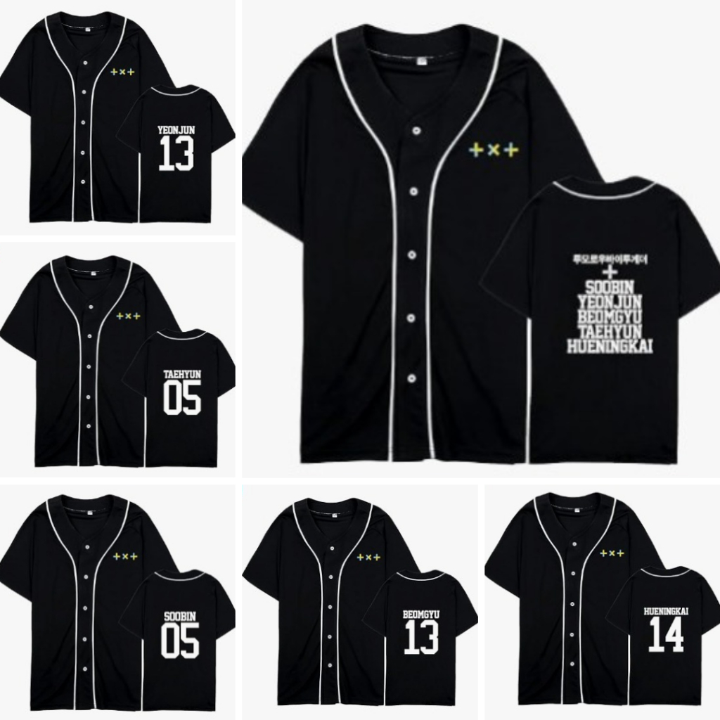 Jual Jersey baseball txt baju atasan olahraga kpop sport yeonjun soobin ...