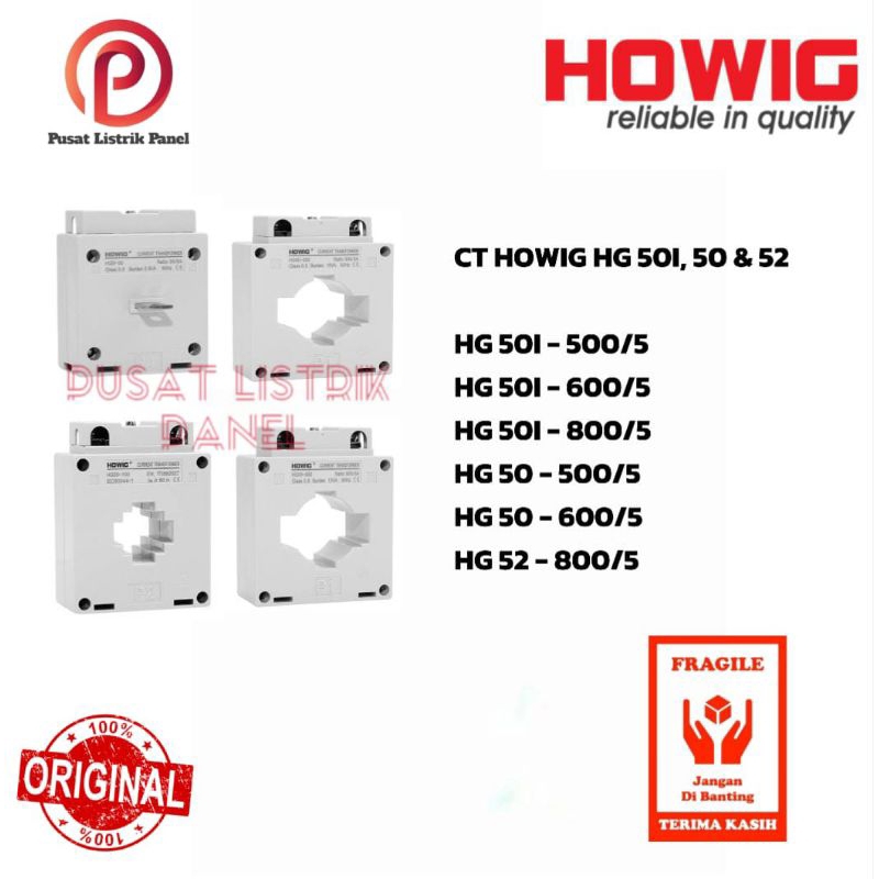 Jual ct howig 500/5A 600/5A 800/5A curent transformer howig HG 50I,HG ...