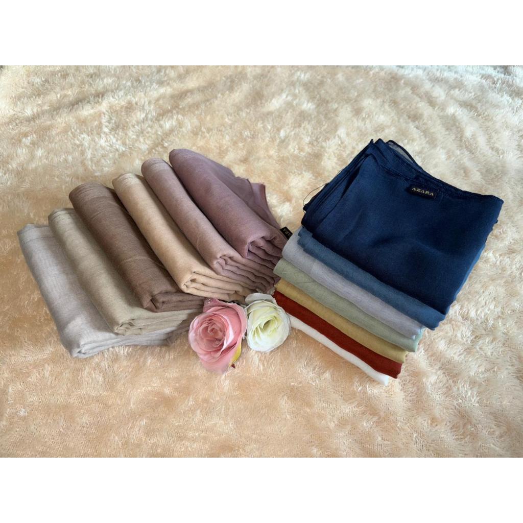Jual Paket 10 Pcs Hijab Segi Empat Paris jadul Merk Azara original ...