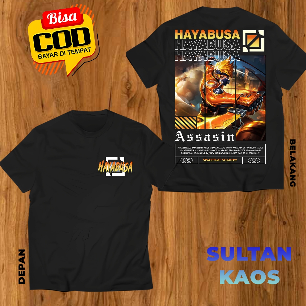 Jual KAOS DEWASA GAME MOBA HAYABUSA SPACETIME SHADOW BAJU ML HAYABUSA ...