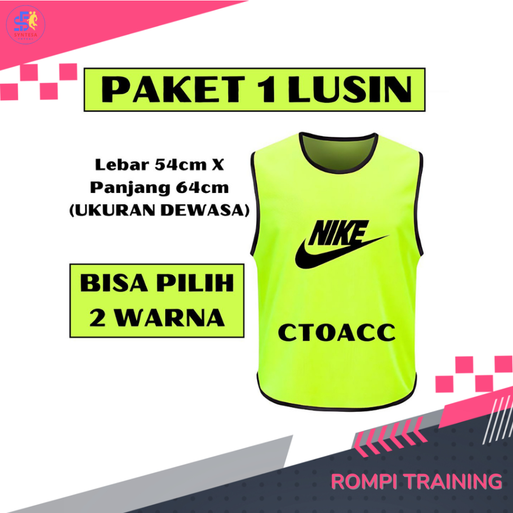 Jual 12 PCS 1 LUSIN ROMPI LATIHAN OLAHRAGA/ ROMPI FUTSAL/ ROMPI SEPAK ...