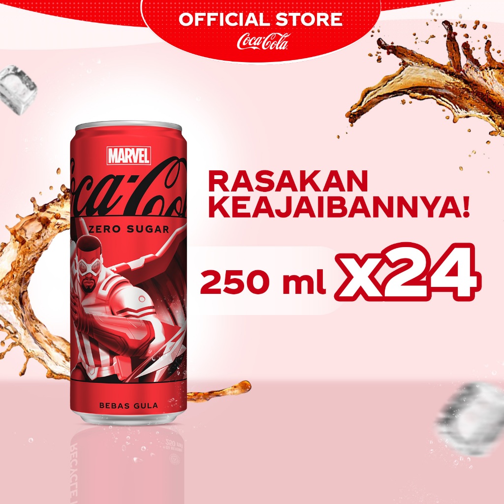 Jual Coca-Cola Zero Sugar Minuman Soda - Kaleng 250ml x 24pcs | Shopee ...