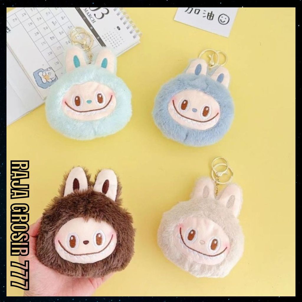 Jual Labubu Head Mini Pouch Keychain Gantungan Kunci Kepala Labubu KYC ...