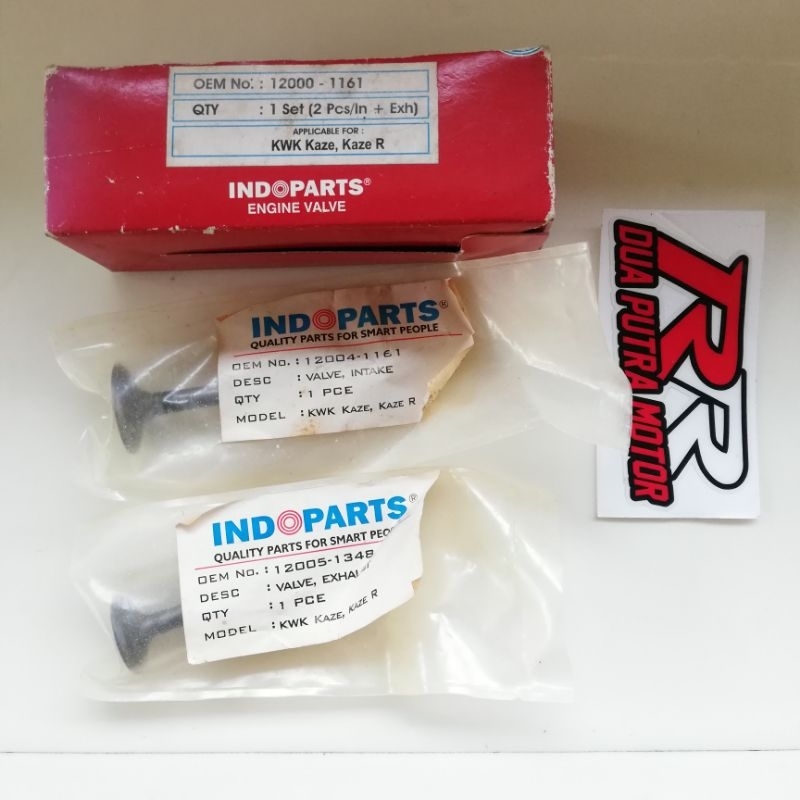 Jual batang payung klep kelep klev valve in ex intake exhaust set ...
