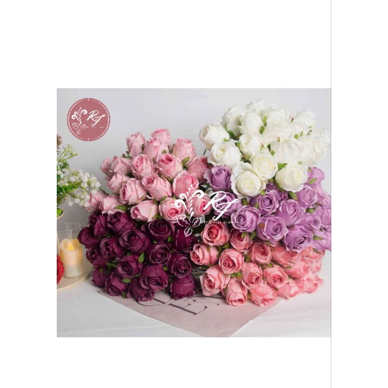 Jual RF Rose claire buket K18 - V2 artificial flowers (pertangkai ...